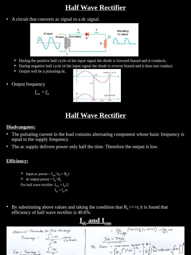 2.2 - Halfwave Rectifier | PDF | Science & Mathematics