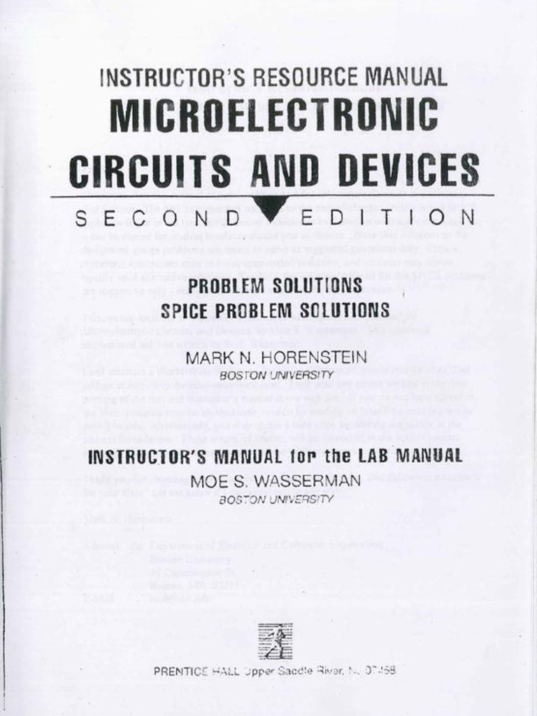 Solucionario Horenstein | PDF