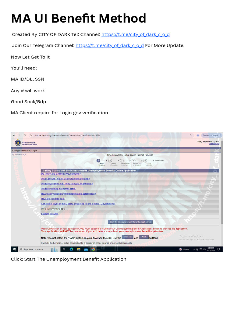 MA UI Benefit Method | PDF