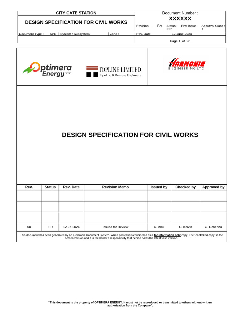 Design Specification For Civil Works | PDF | Concrete | Friction