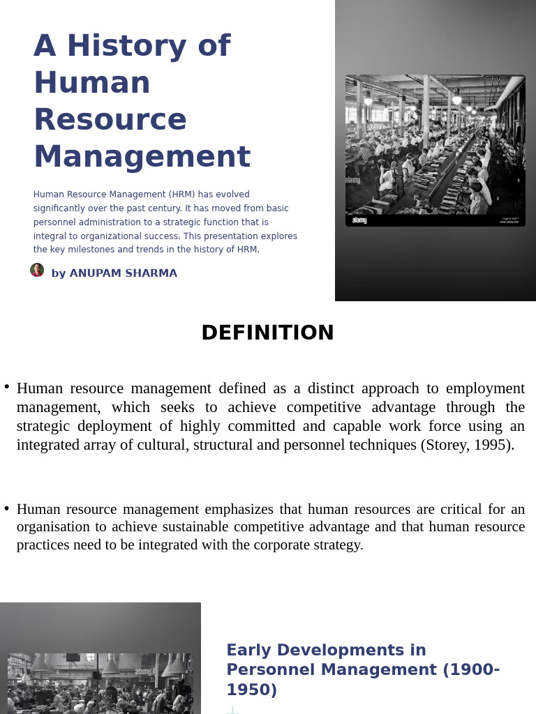 2 History of Human Resource Management | PDF | Human Resource ...