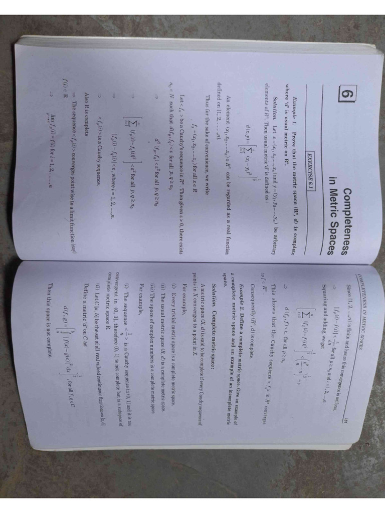 Real Analysis Chapter 6 Sem 5 Solution | PDF