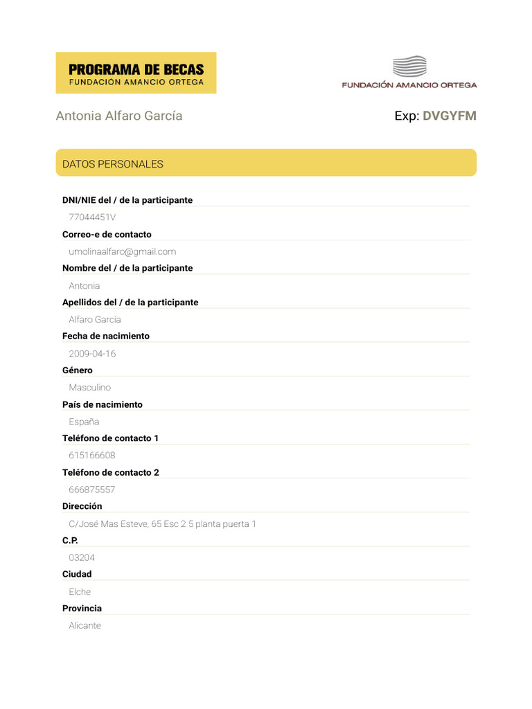 Solicitud AAG | PDF | Instituciones sociales