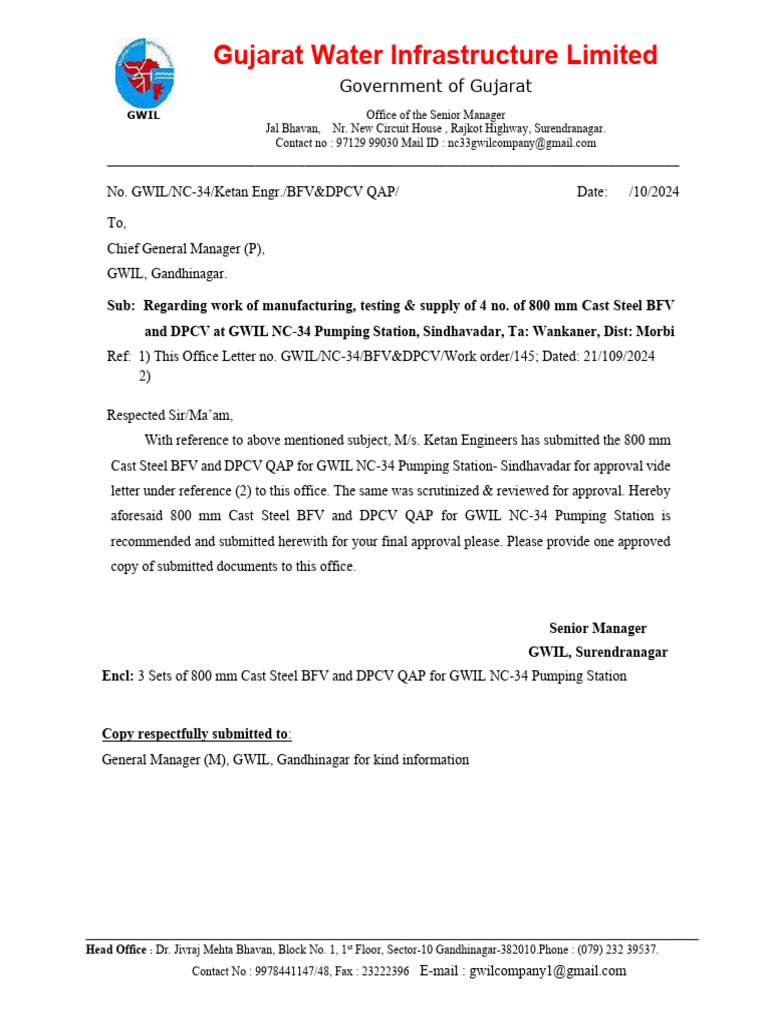 Gujarat Water Infrastructure Limited | PDF