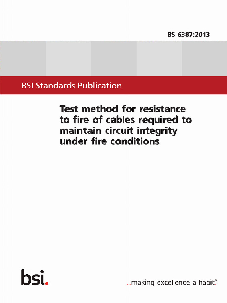 BS 6387-2013 - Ocr | PDF | Electric Power | Electrical Engineering