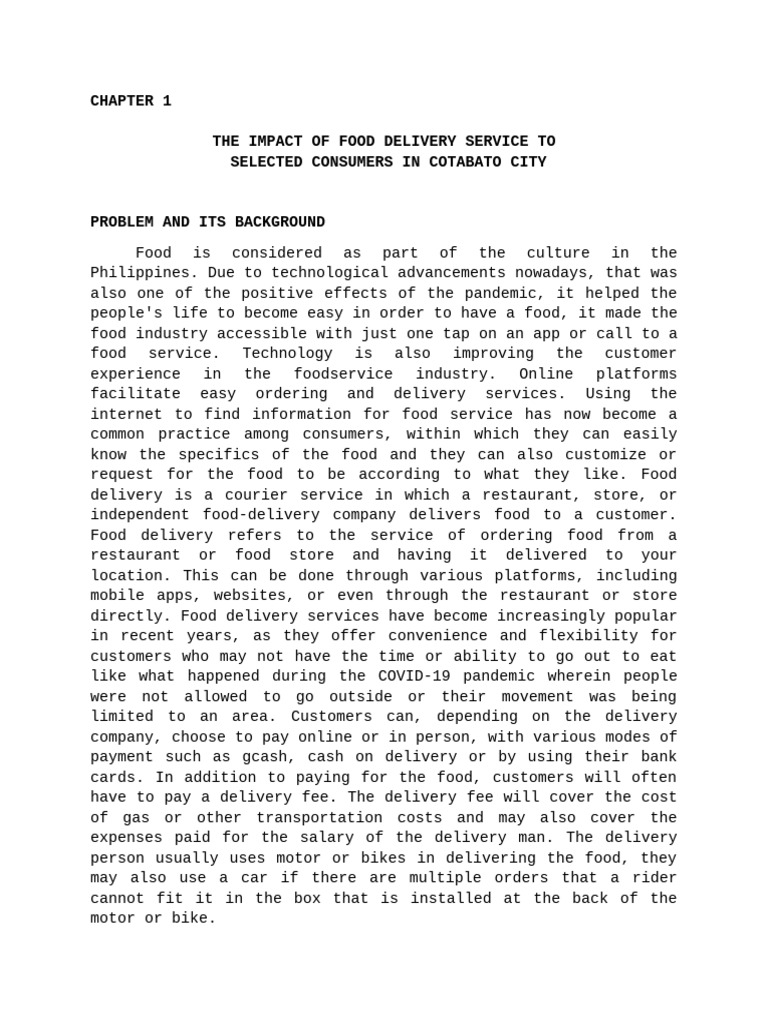 The Problem and Its Background | PDF | Consumer Behaviour | Behavior