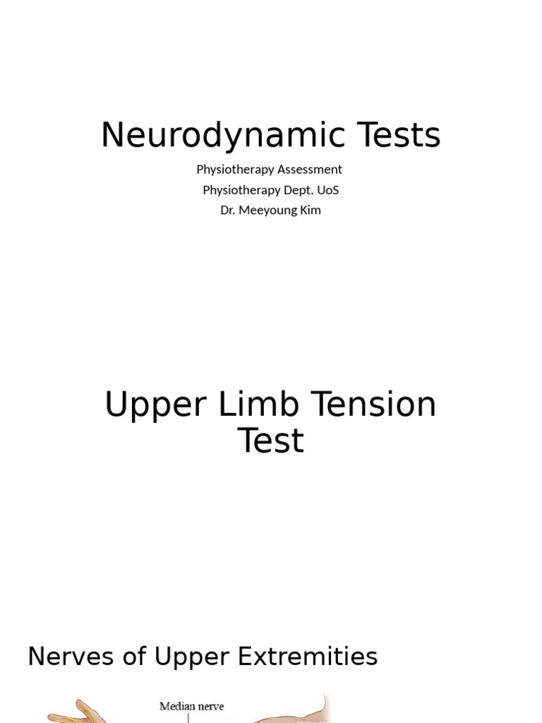 Neurodynamic Assessment LAB | PDF | Anatomical Terms Of Motion | Elbow