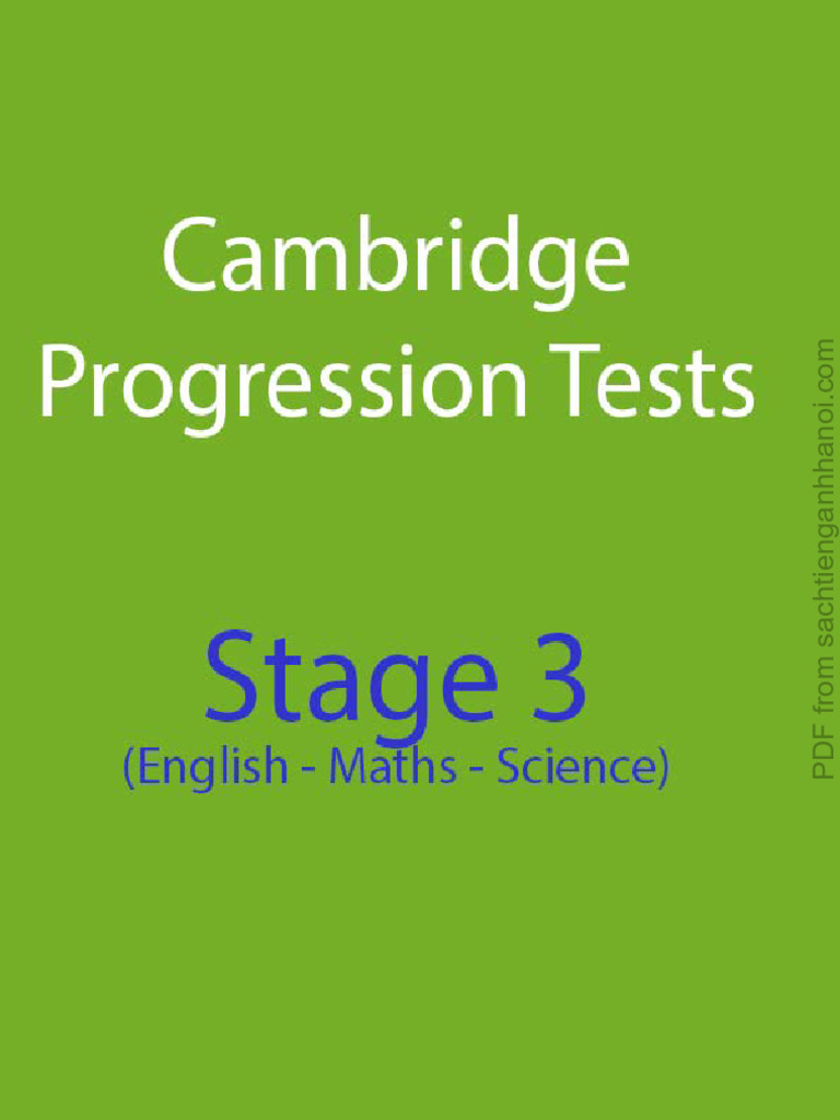 Progression Tests Stage 3 TONG HOP in DEN TRANG Uejoci | PDF