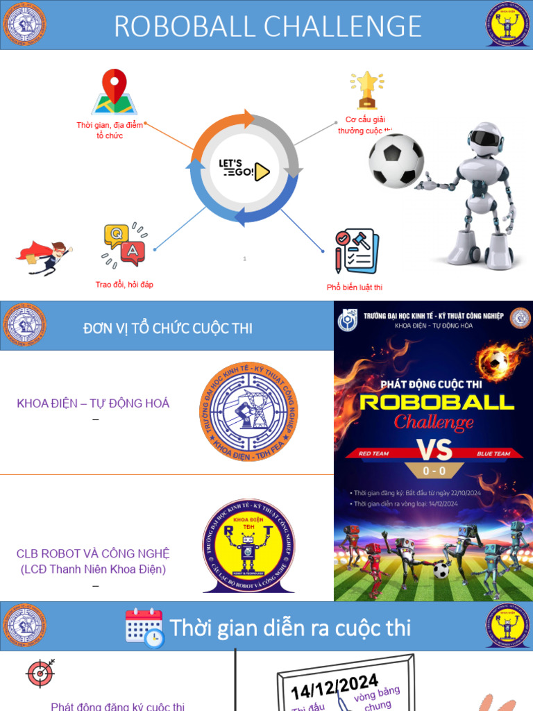 Nội dung cuộc thi Roboball - K Điện TĐH | PDF