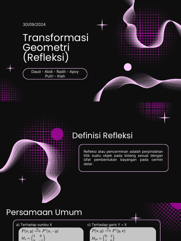 Transformasi Geometri Refleksi | PDF | Ilmu Sosial | Metode & Bahan Ajar