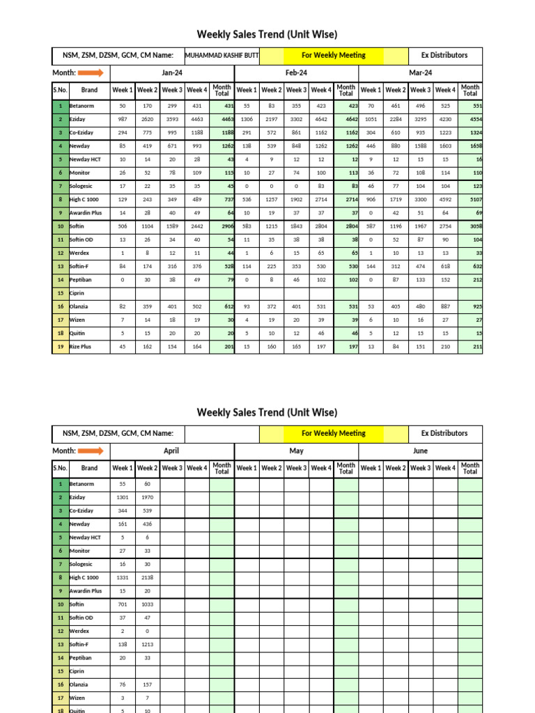 Weekly Sales Trends 2024 Report | PDF