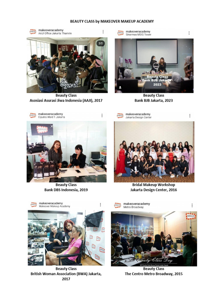 Beauty Class by @Makeoveracademy | PDF
