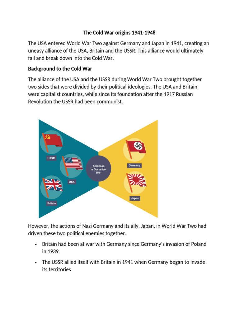 Cold War Origins: 1941-1948 Overview | PDF | Cold War | Soviet Union