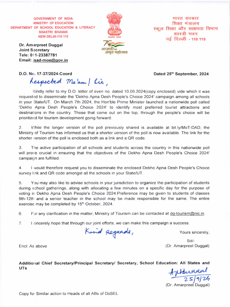 Ministry letter | PDF