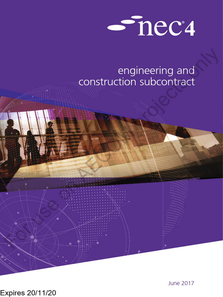 NEC4 Engineering and Construction Subcontract (ECS) | PDF | Business