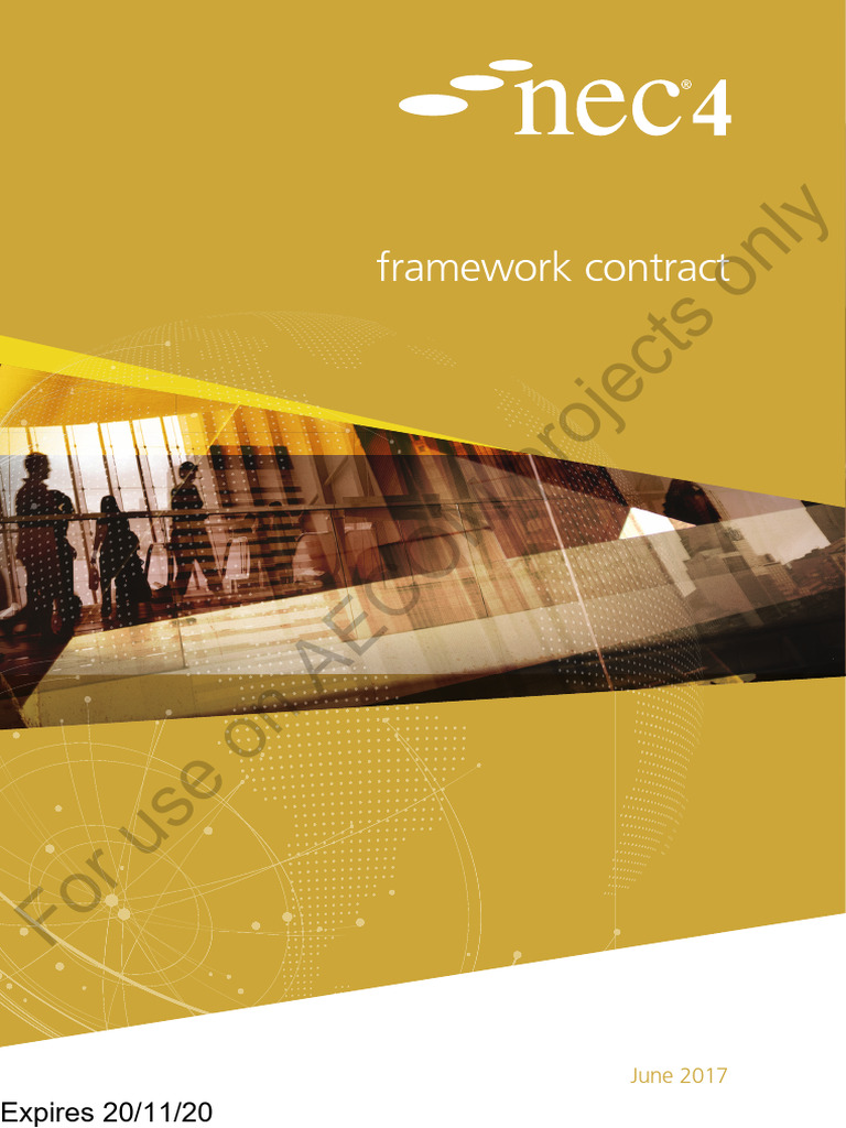 NEC4 Framework Contract Overview | PDF | Business