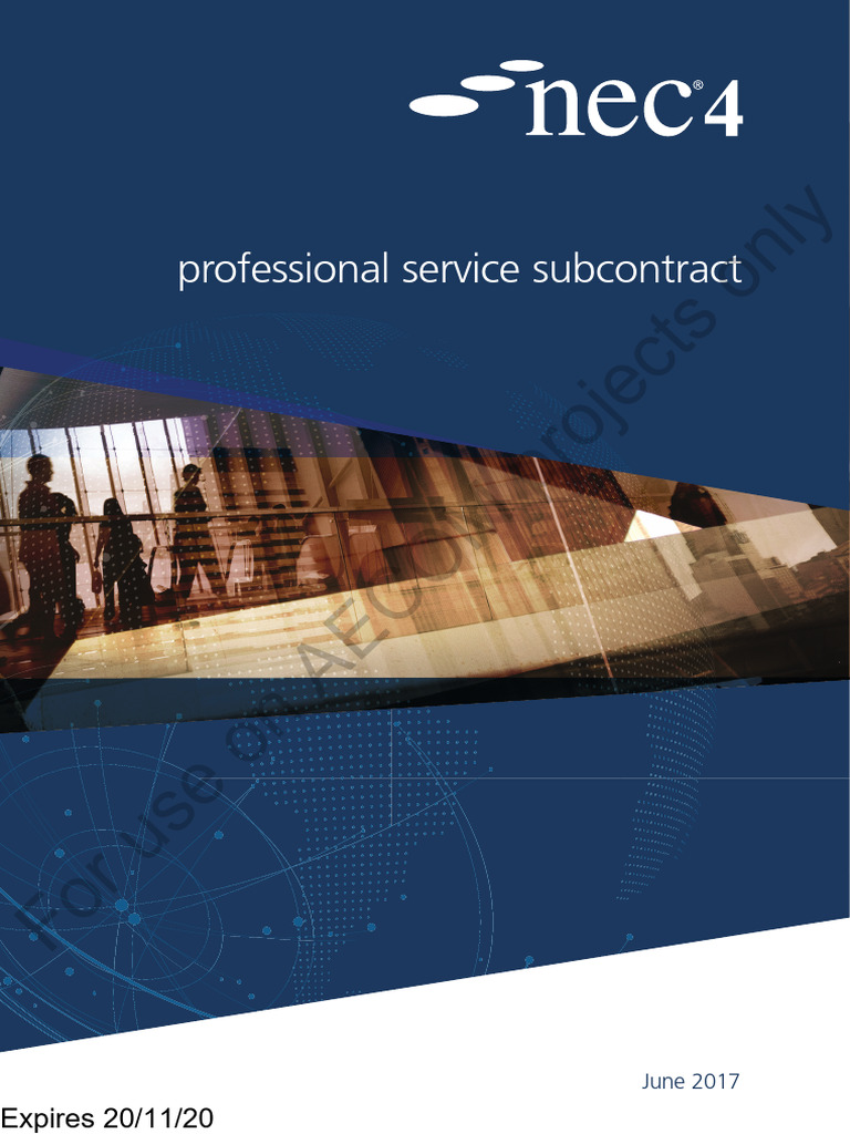 NEC4 Professional Service Subcontract (PSS) | PDF | Business
