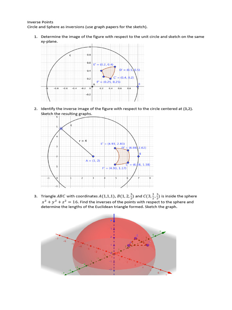 Inverse Points Problem Sets | PDF
