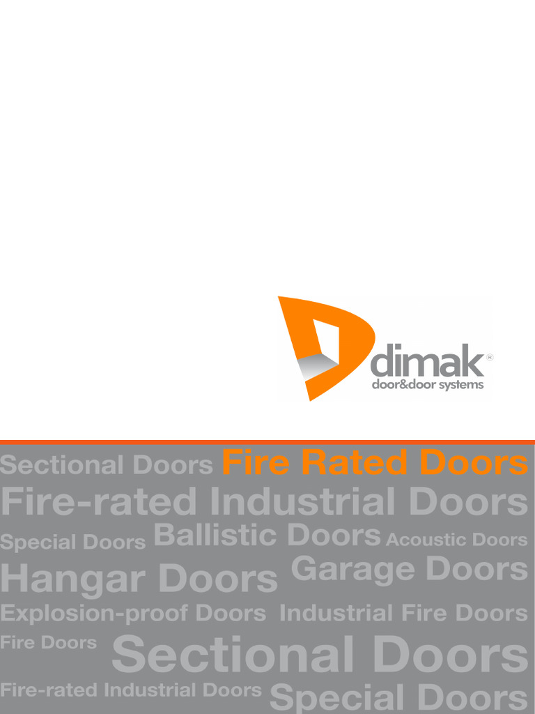 Dimak Fire Doors: Quality & Innovation | PDF | Door | Wall