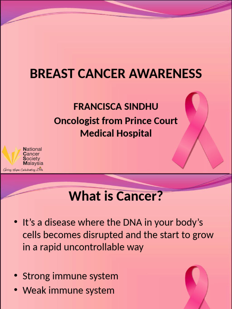 Breast Cancer Awareness | PDF | Wellness | Science & Mathematics