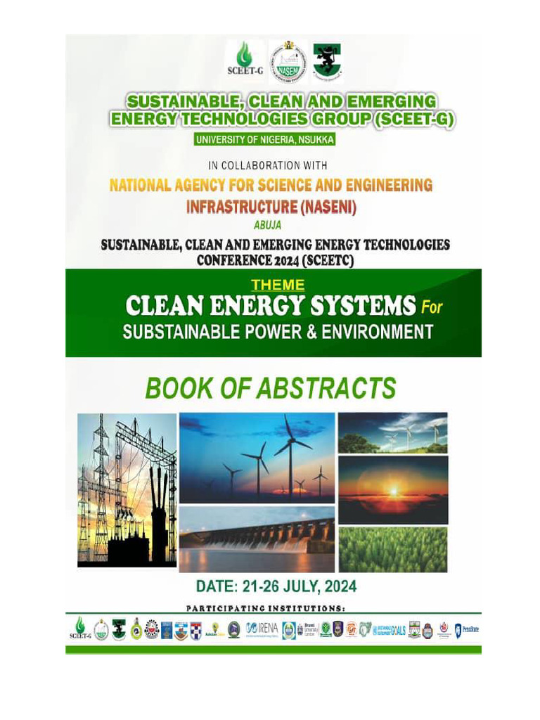 SCEETC 2024 Book of Abstracts - Updated | PDF | Biodiesel | Pyrolysis