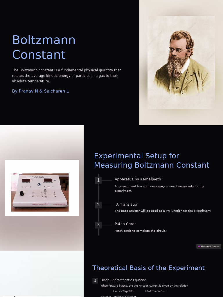 Boltzmann Constant | PDF | Teaching Methods & Materials | Science & Mathematics