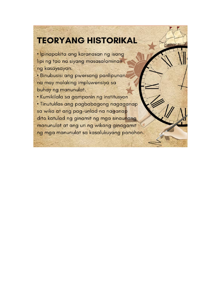 Teoryang Historikal | PDF