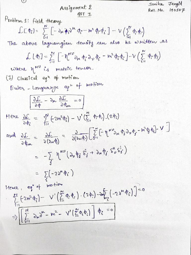 qft1 Assignment02 190507 | PDF