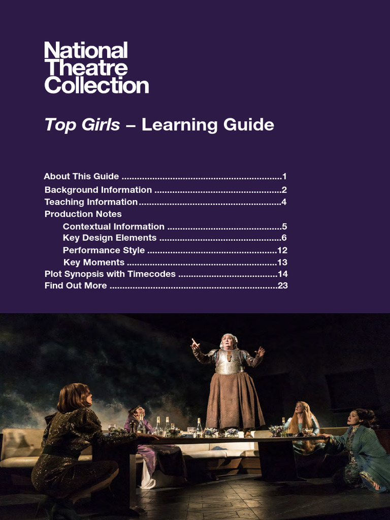 Top Girls Learning Guide for Students | PDF | Clothing