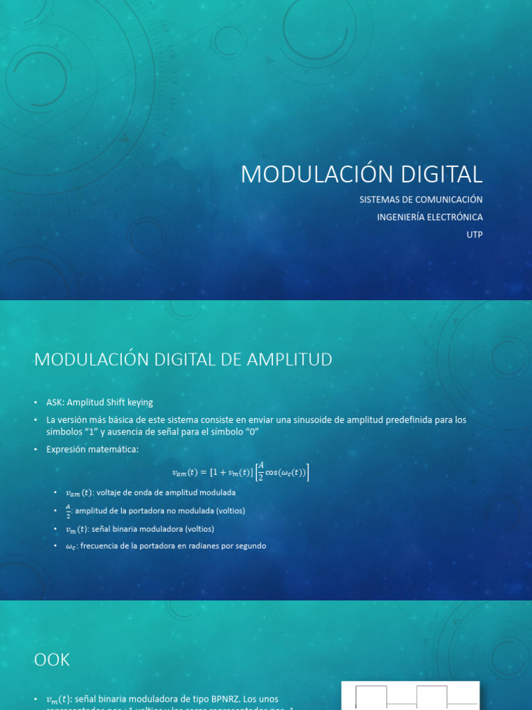 Modulación Digital: ASK, FSK y PSK | PDF | Modulación | Tecnología de radio
