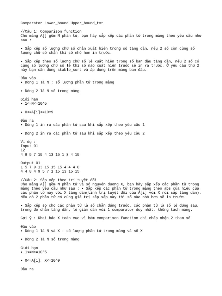 Comparator Lower - Bound Upper - Bound | PDF Comparator Lower - Bound Upper - Bound | PDF
