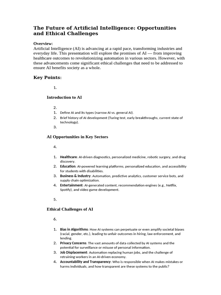 The Future Of Artificial Intelligence Pdf Artificial Intelligence