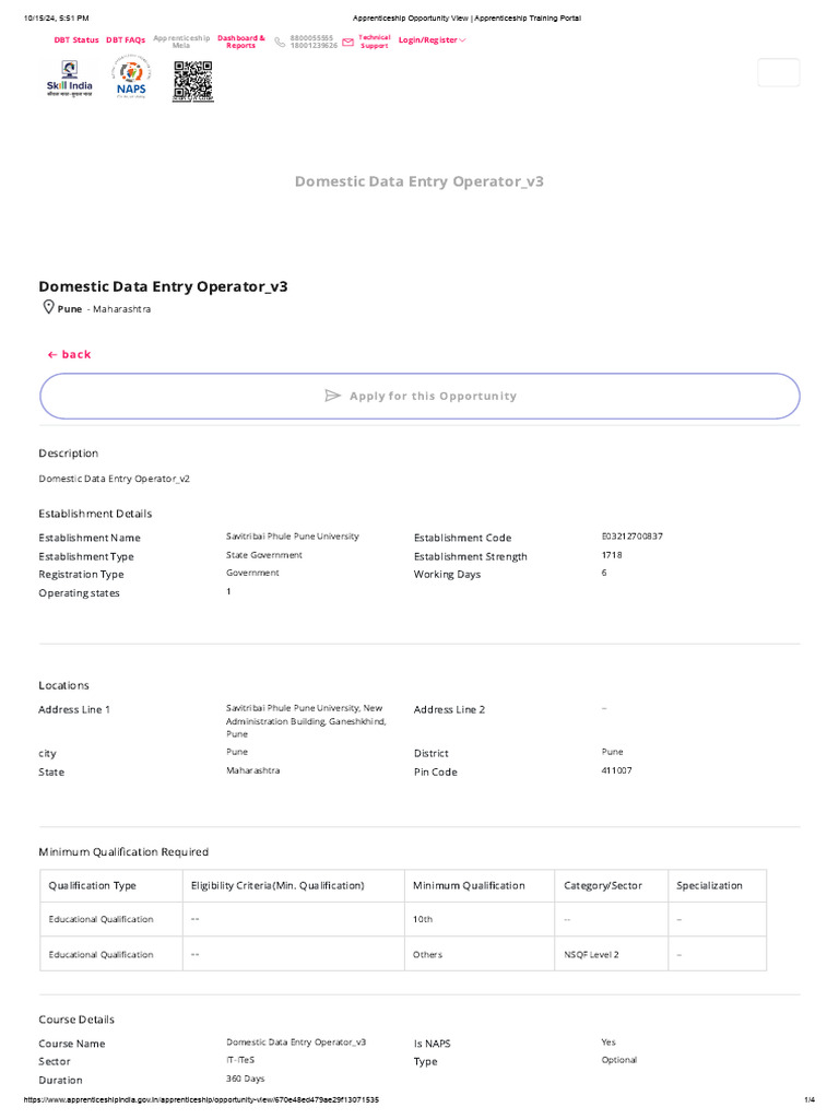 Data-ENTRY-2 | PDF | Apprenticeship