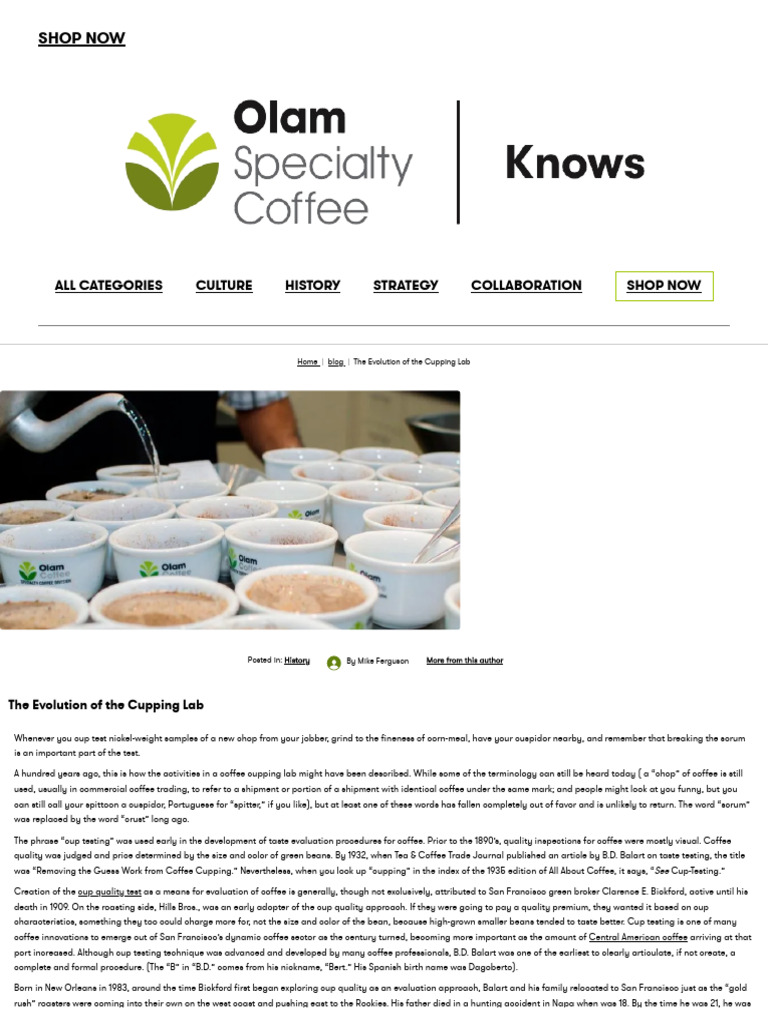 The Evolution of The Cupping Lab | PDF | Coffee | Mill (Grinding)