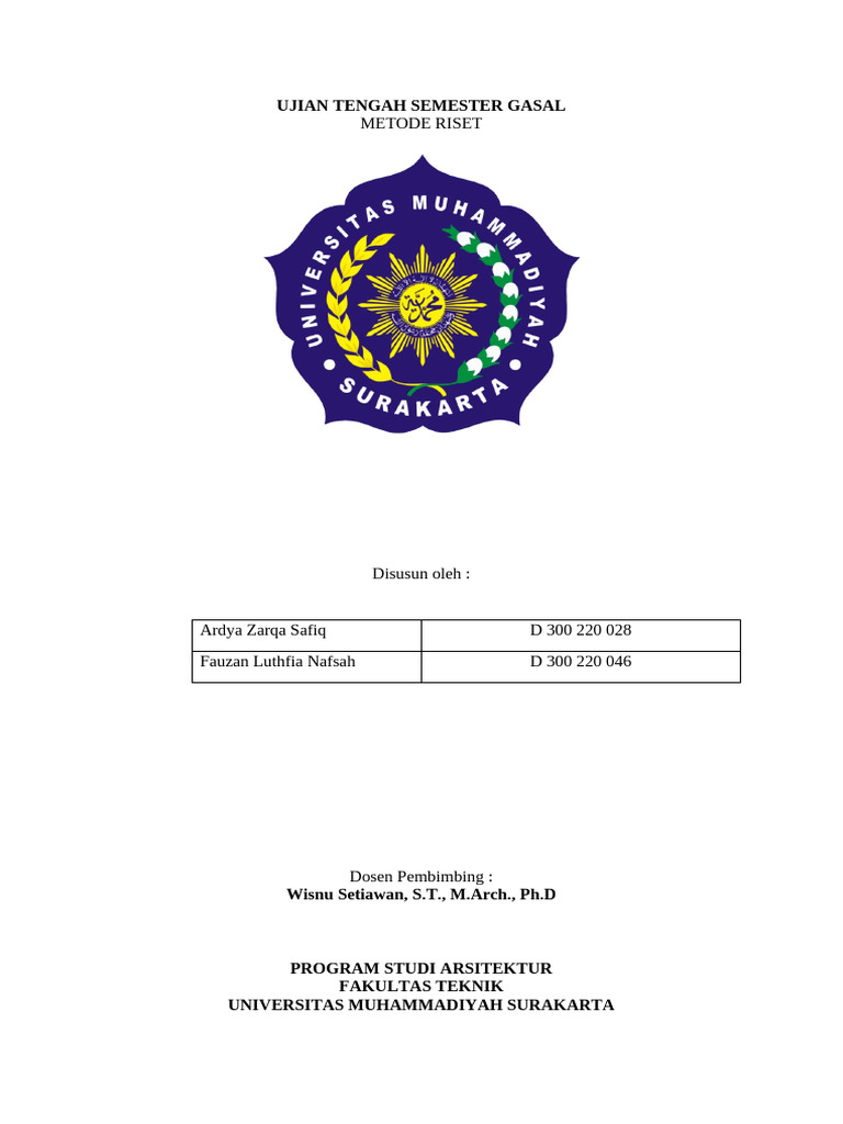 Metode Riset - Uts - Kualitatif | PDF