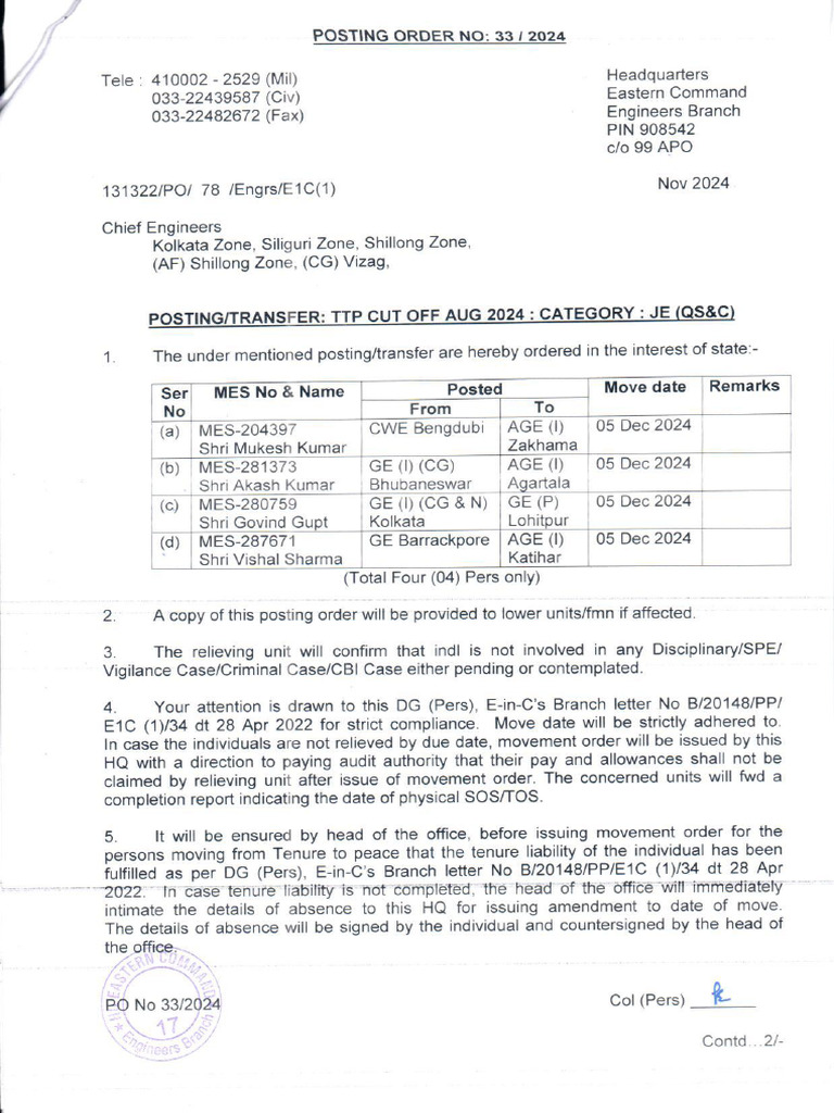 Posting TFR - TTP Cut Off Aug 2024 - JE (QS&C) | PDF