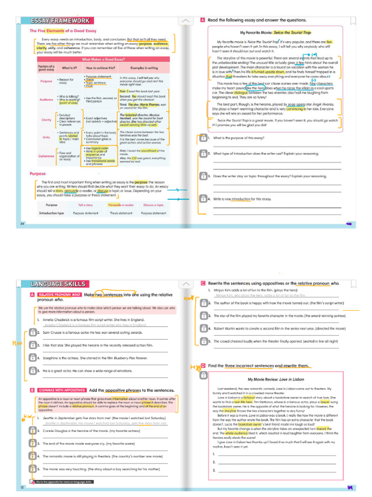 Elements of Good Writing - Unity, Cohesion, Coherence-1 | PDF