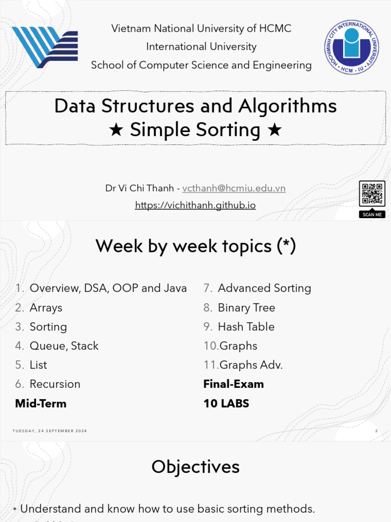 Lecture 03 - Simple sorting algorithms | PDF | Theoretical Computer ... Lecture 03 - Simple sorting algorithms | PDF | Theoretical Computer ...