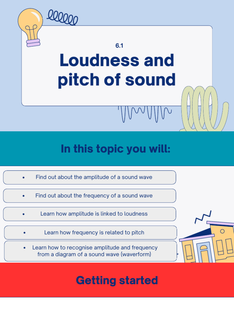 6.1 Loudness and Pitch of Sound | PDF | Waves | Sound