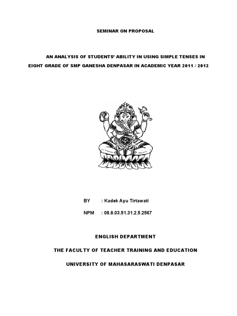 English Research Proposal Final | PDF | Question | English Language