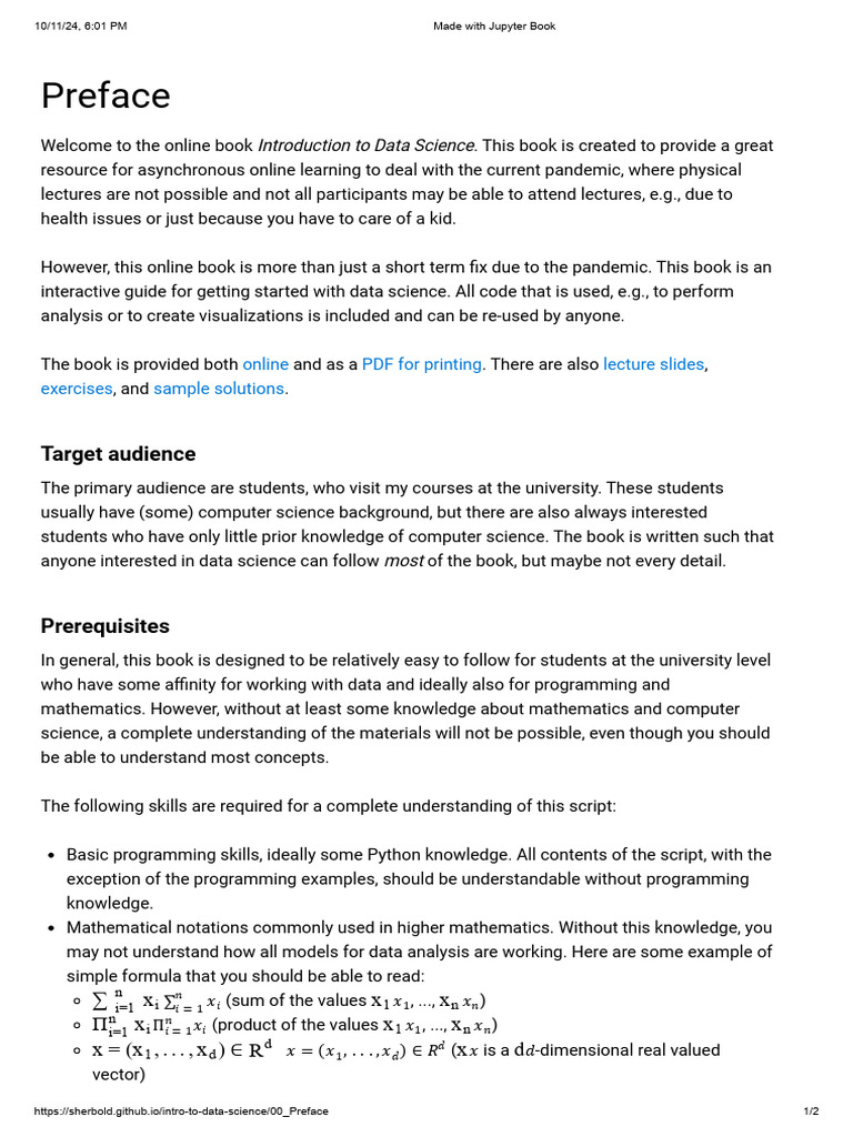 Preface | PDF | Computer Programming | Data Science