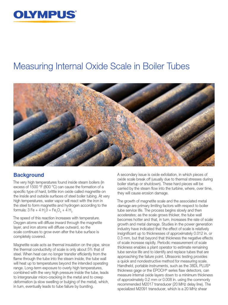 MeasuringInternalOxideScaleinBoilerTubes en 201809 Web | PDF | Iron ...