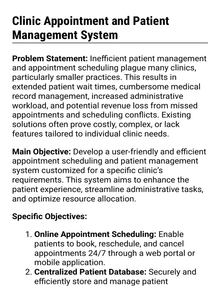 APMS feasibility study | PDF | Electronic Health Record | Web Development