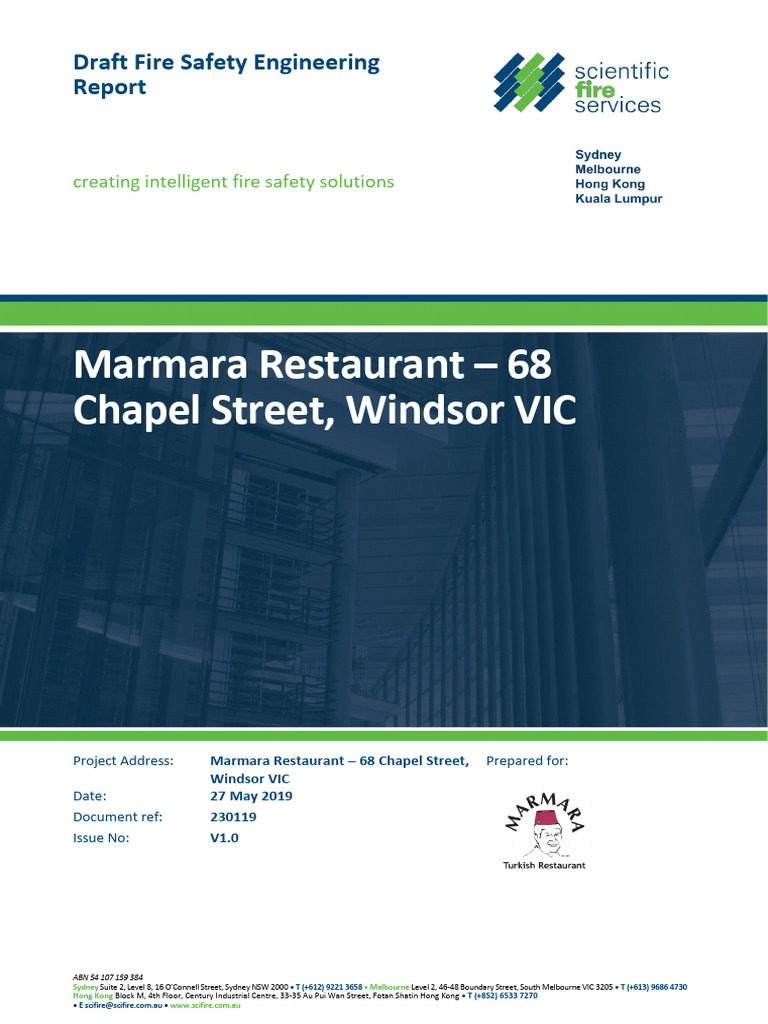 68 Chapel Street Windsor - Fire Engineering Report | PDF | Fire Safety ...