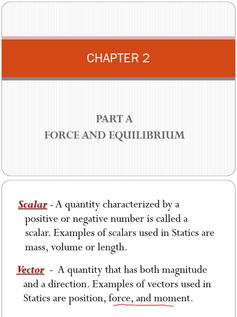 Chapter2 Forceandequilibrium | PDF | Euclidean Vector | Force