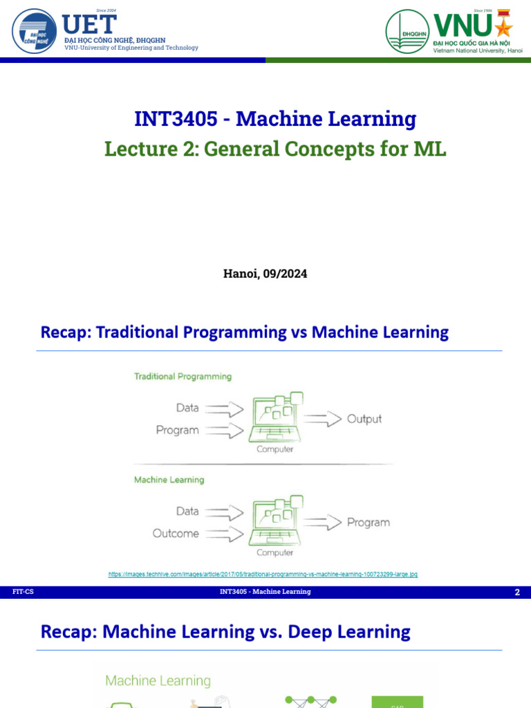 Lecture 2 - General Concepts For ML | PDF | Probability Distribution ...