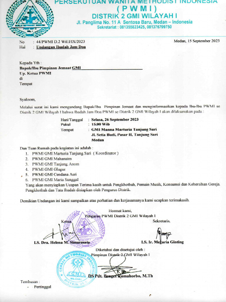 Undangan Jam Doa Sep.23 | PDF