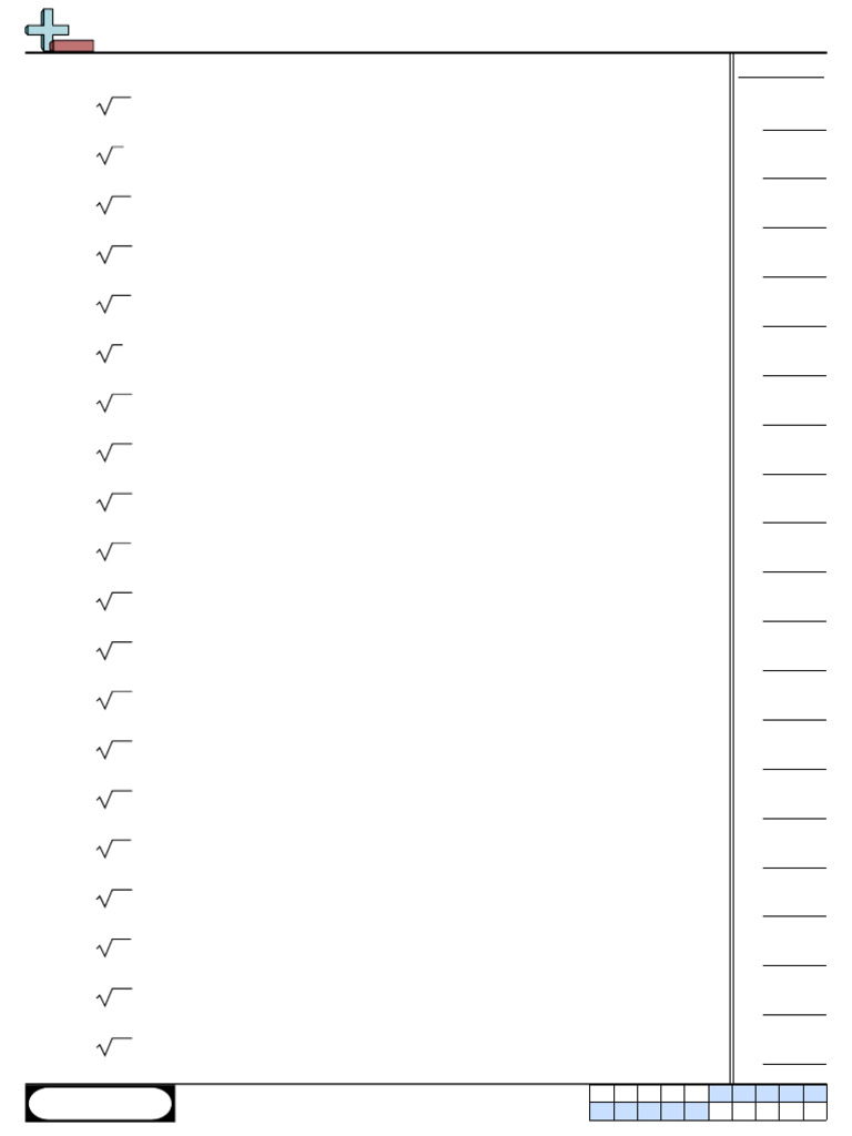 Examing Square Root Relative Value | PDF | Mathematics | Elementary ...