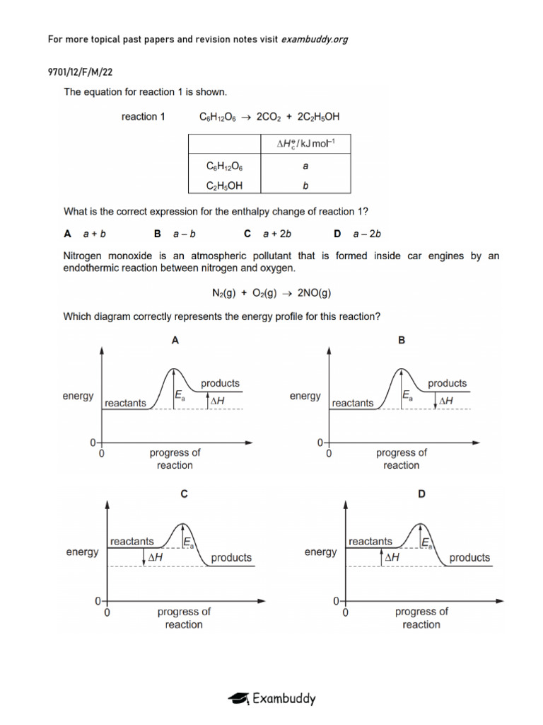 Chemical Energetics A LEVEL CIE | PDF | Business