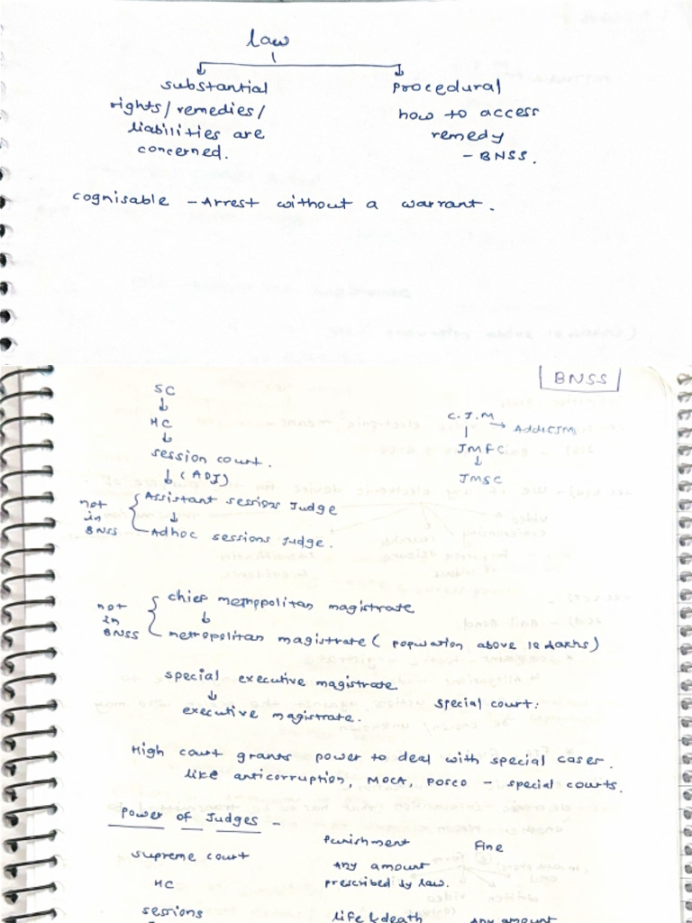 BNSS Class Notes | PDF